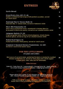 Menu – Smokey Moo