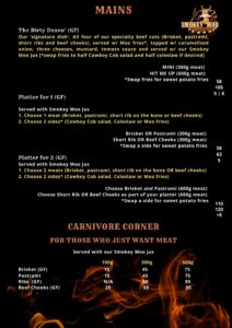 Menu – Smokey Moo