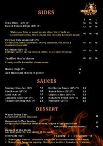 Menu – Smokey Moo